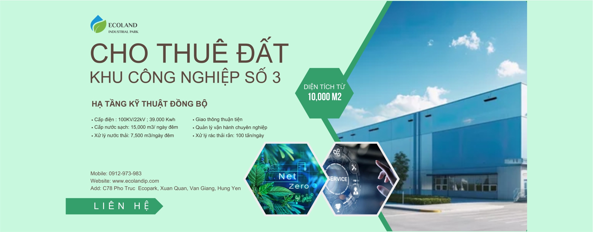 CÔNG TY CỔ PHẦN QUẢN LÝ KHU CÔNG NGHIỆP ECOLAND 3